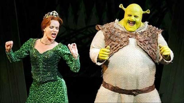 Shrek musical debut defies West End blaze - BBC News