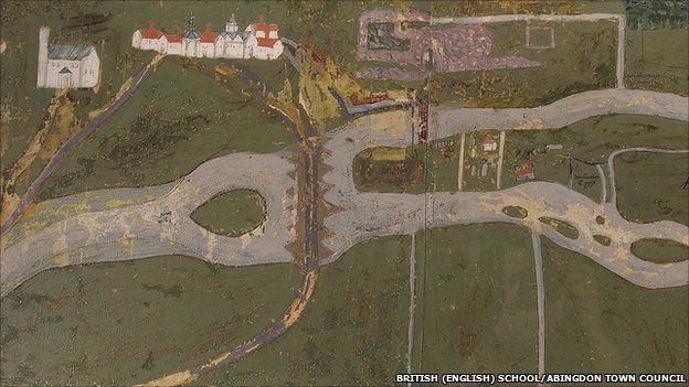 Monks' map was commissioned by Abingdon landowner - BBC News