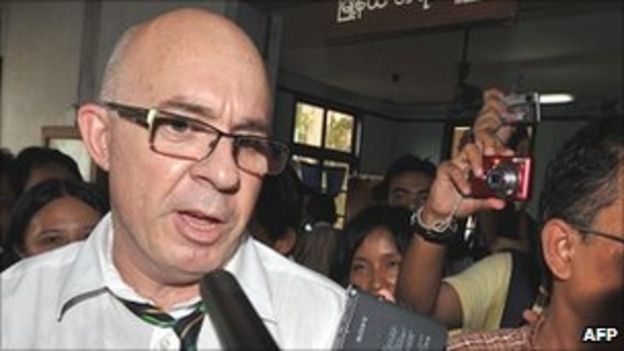 Burma: Australian publisher Ross Dunkley convicted - BBC News