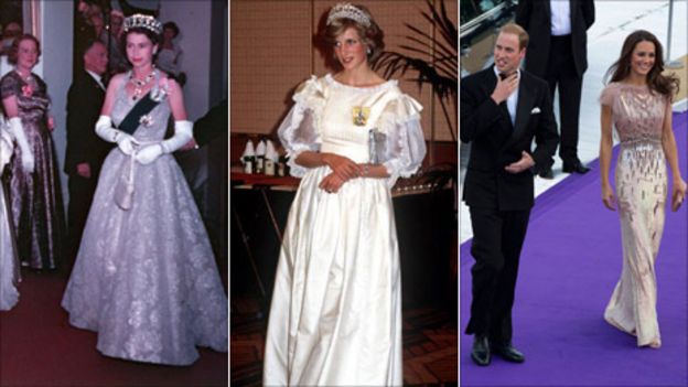 Three royal women and their dresses - BBC News