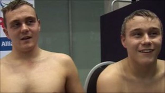 Mother's pride for swimming sons Sam and Oliver Hynd - BBC News