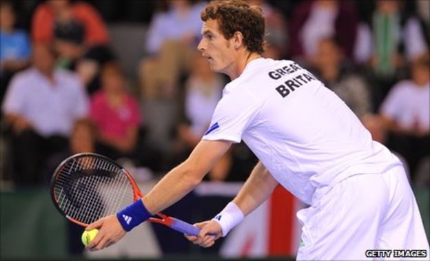 Britain's Andy Murray routs Laurent Bram in Davis Cup - BBC Sport