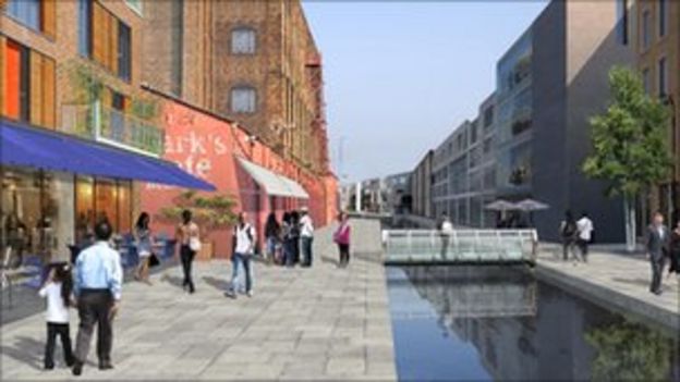 Plan to create Edmonton waterfront homes - BBC News