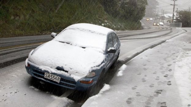 Pictures: Heaviest snow for 50 years in New Zealand - BBC Newsround