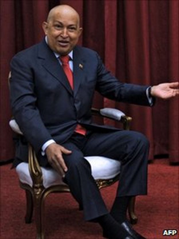 Venezuela's Hugo Chavez back after treatment in Cuba - BBC News