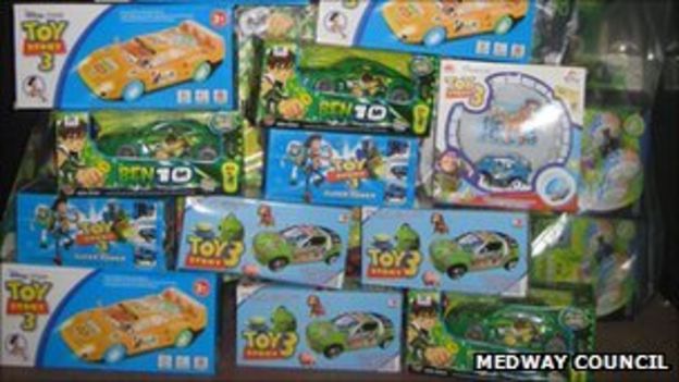 Fake toys seized at Gillingham market stall - BBC News