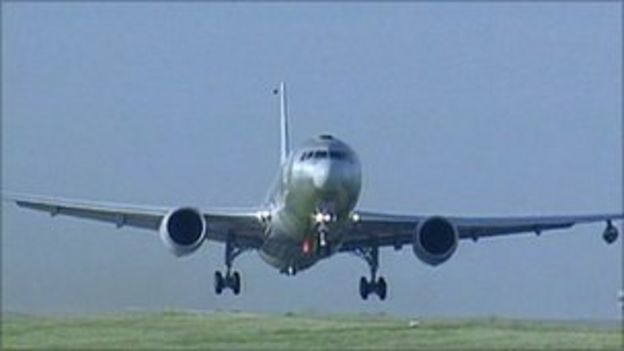 RAF aerial refuelling conversion at Bournemouth Airport - BBC News