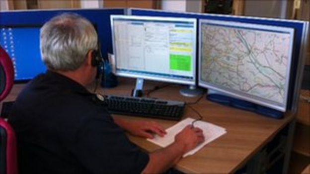 New Shrewsbury fire control room unveiled - BBC News