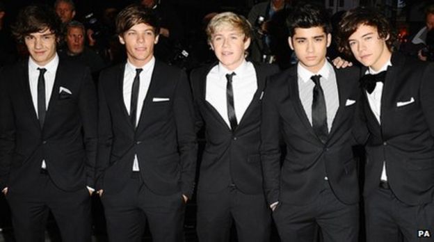 X Factor's One Direction make chart history in the USA - BBC News