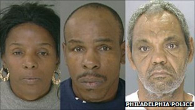 Philadelphia charges as four found chained in basement - BBC News