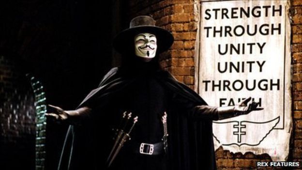 V for Vendetta masks: Who's behind them? - BBC News