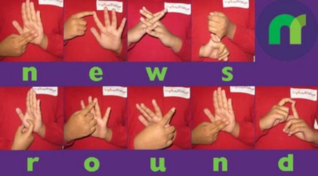 Ricky visits a school learning sign language - BBC Newsround