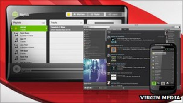 Virgin Media launches Spotify music deal tie-up - BBC News