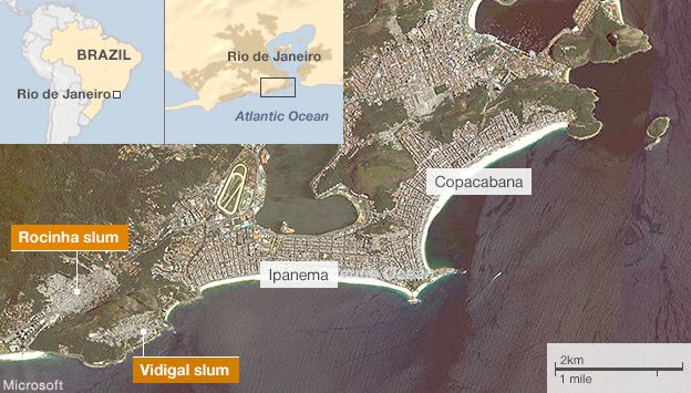 Brazil police target drug gangs in Rio's biggest slum - BBC News