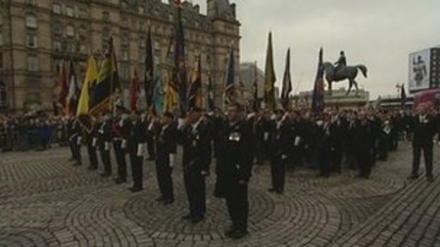 Remembrance Sunday services held on Merseyside - BBC News