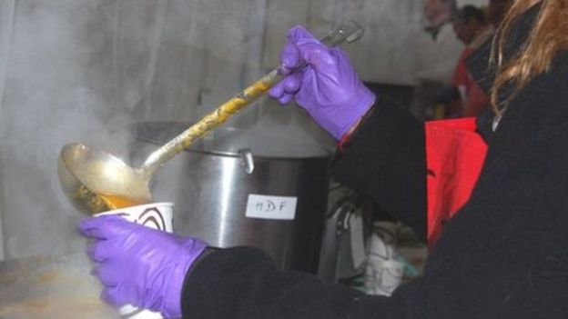 Shelter Trust returns with 23rd annual soup kitchen - BBC News
