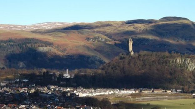 Biggest section of new Beauly-Denny line made live - BBC News