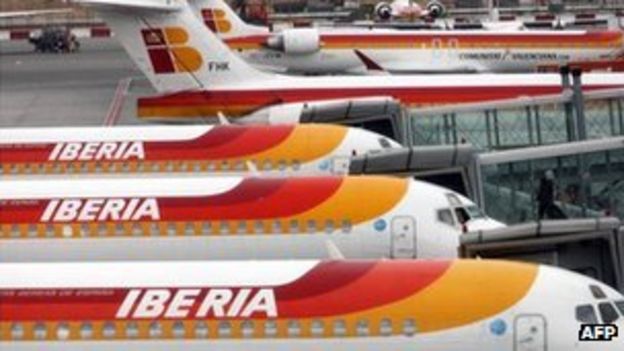 Iberia pilots' strike grounds flights - BBC News