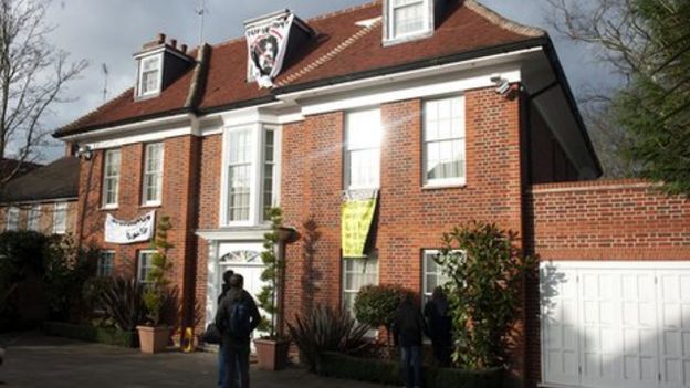 Is this house the key to seizing Gaddafi assets in the UK? - BBC News