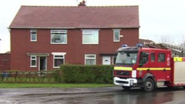 Woman, 51, dies in fire at Denton house - BBC News