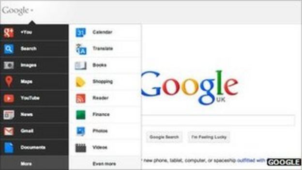 Google search home page revamp promotes other services - BBC News