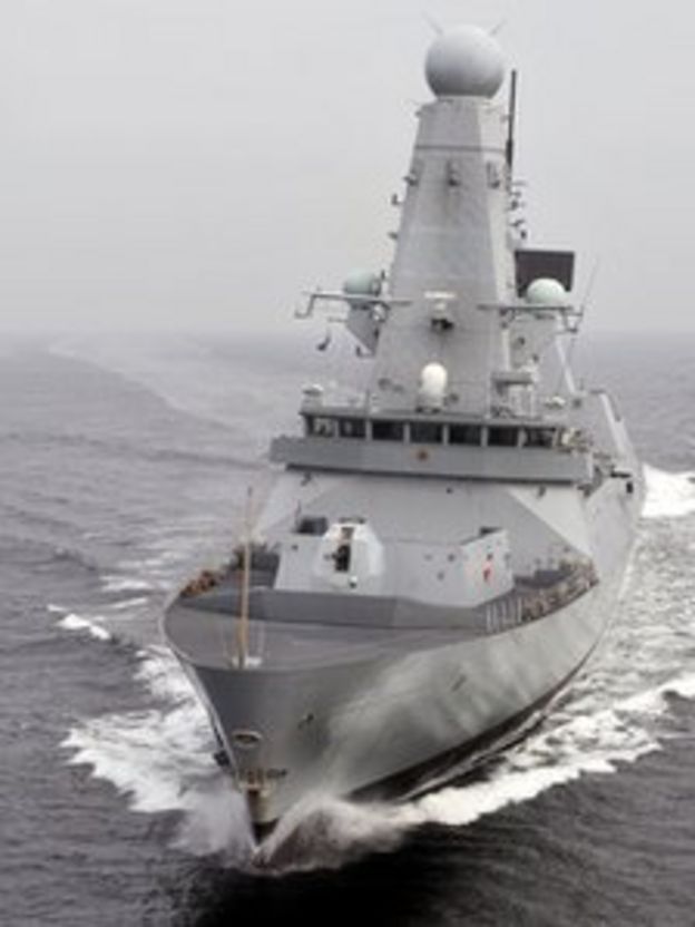 HMS Daring embarks on maiden deployment to Middle East - BBC News