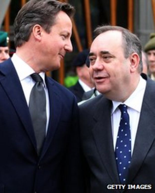 Salmond and Cameron in high-stakes fight - BBC News