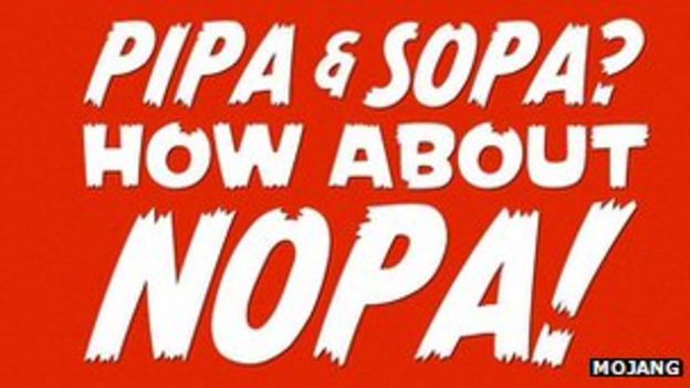 Sopa: Sites go dark as part of anti-piracy law protests - BBC News