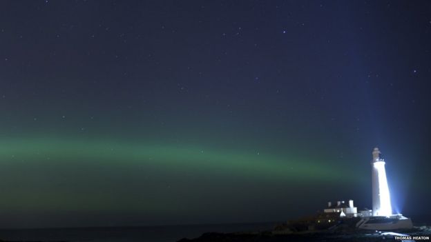 Pictures: Northern Lights above northern England - BBC Newsround