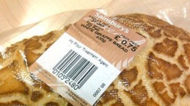 Tiger bread renamed giraffe bread by Sainsbury's - BBC News