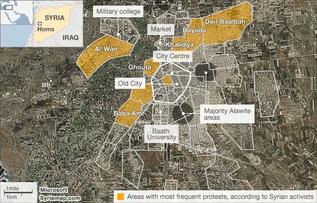 Syria crisis: Army steps up Homs shelling - BBC News