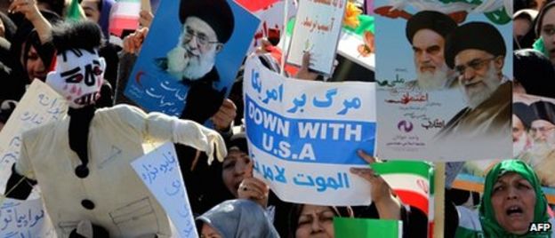 Iran TV defiant on revolution anniversary - BBC News