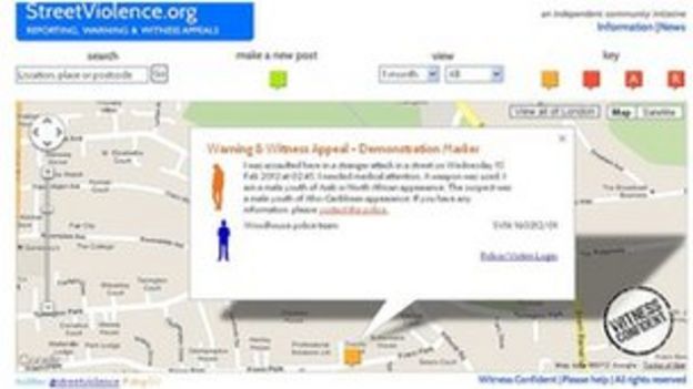 Website lets London street violence victims report crimes online - BBC News
