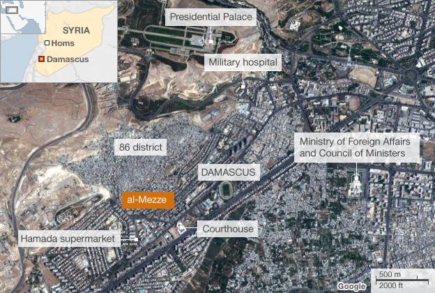 Syria unrest: Fierce firefight erupts in Damascus - BBC News