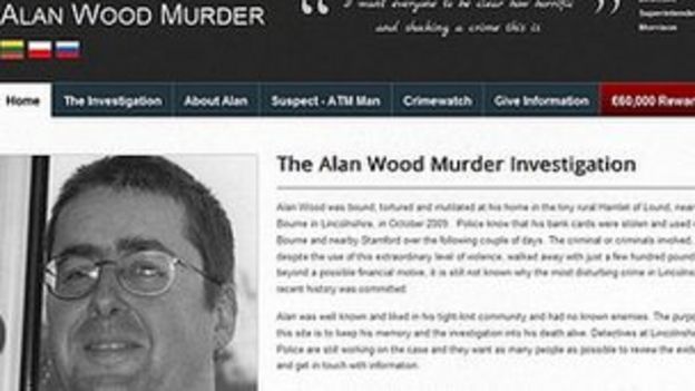 Alan Wood murder police set up case website - BBC News