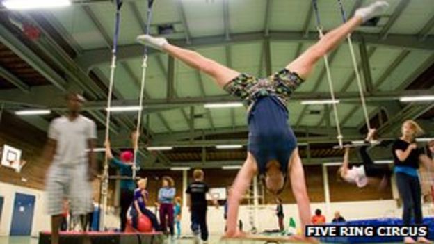 Five Ring Circus troupe celebrates Cultural Olympiad - BBC News