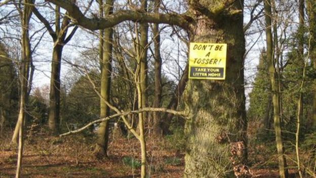 Don't be a Tosser campaign starts in Northamptonshire - BBC News