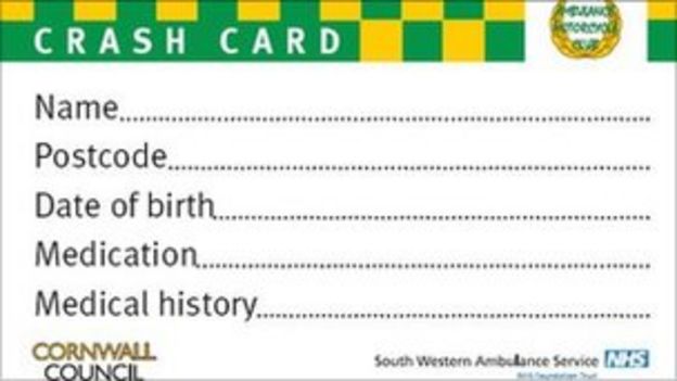 Cornwall bikers urged to carry CRASH cards - BBC News