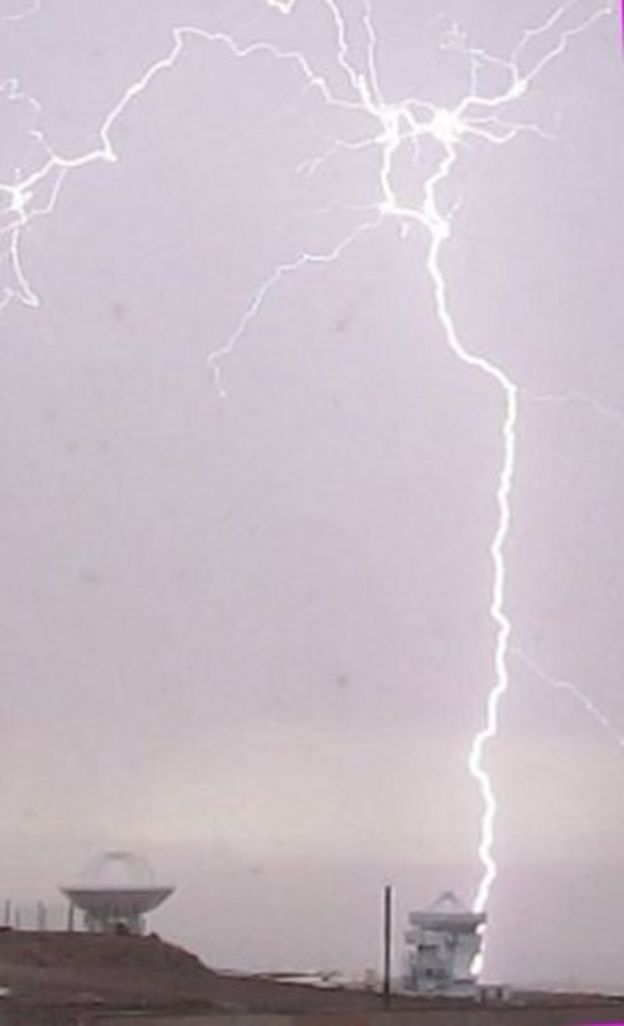 Alma telescope in Chile battles extreme weather - BBC News