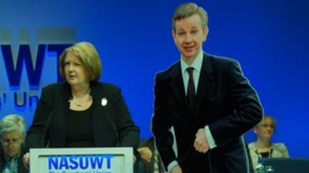 NASUWT leader attacks 'cutout' Michael Gove - BBC News