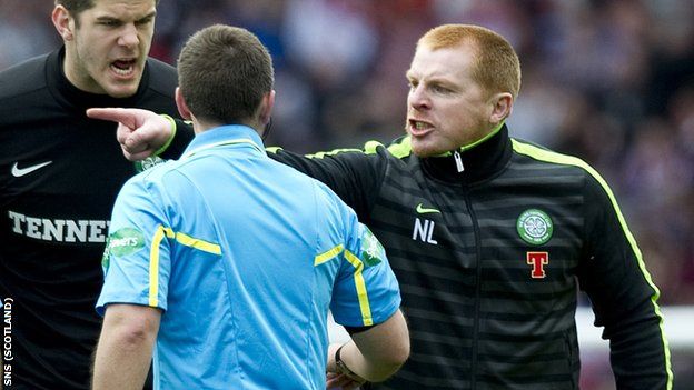 Celtic manager Neil Lennon claims referee decisions were personal - BBC ...