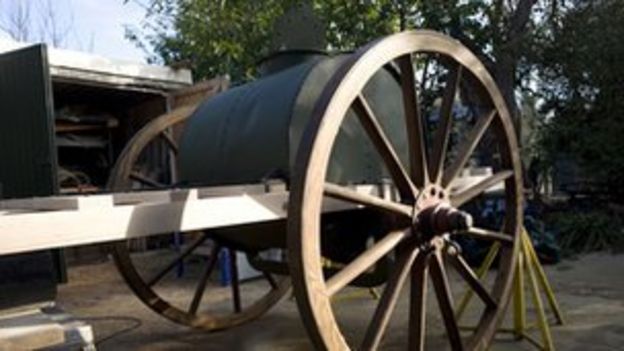 WWI water carrier restored by Kent historians - BBC News