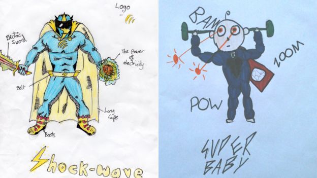 Check out some of your superhero designs - BBC Newsround
