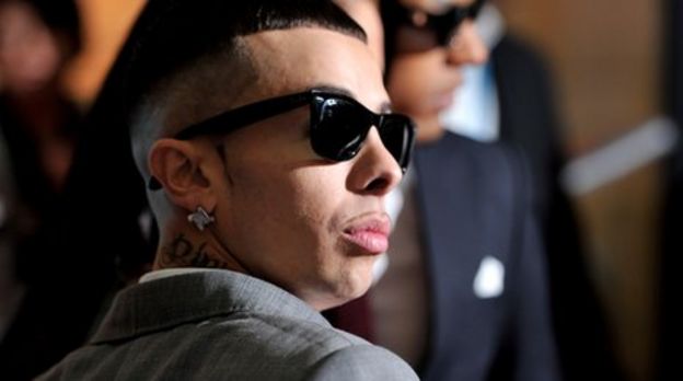 N-Dubz Dappy appears in court to deny affray charge - BBC News