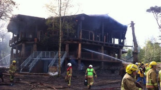 Fire at property on private island in Poole Harbour - BBC News