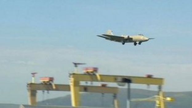 Maze Prison site's secret aircraft - BBC News