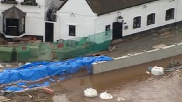 Worcestershire Floods Test Unfinished Flood Defences Bbc News