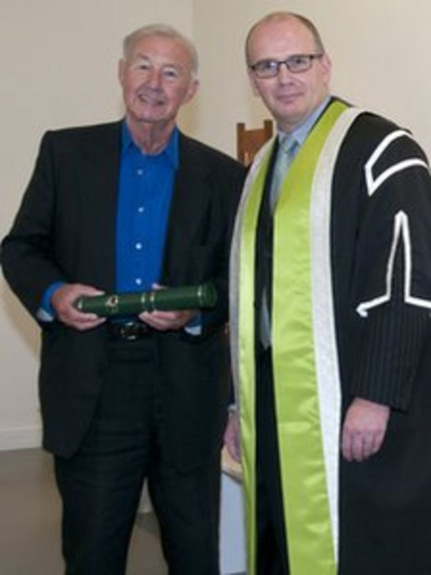 UCA ceremony as Sir Terence Conran becomes honorary professor - BBC News