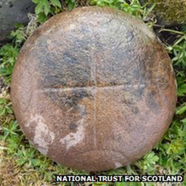 'Cursing stone' found on Isle of Canna - BBC News
