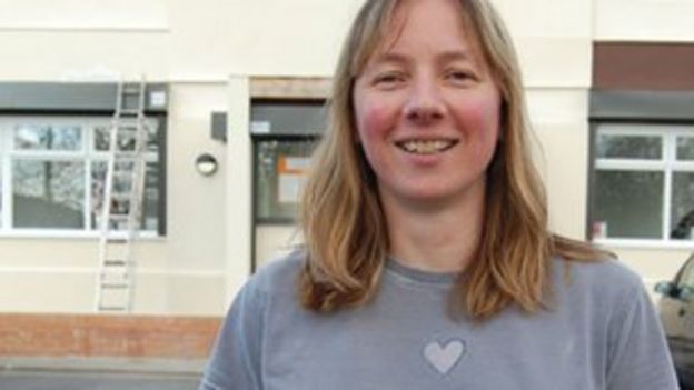 Olympic torch: Noah's Ark's Jane Campbell carries torch - BBC News